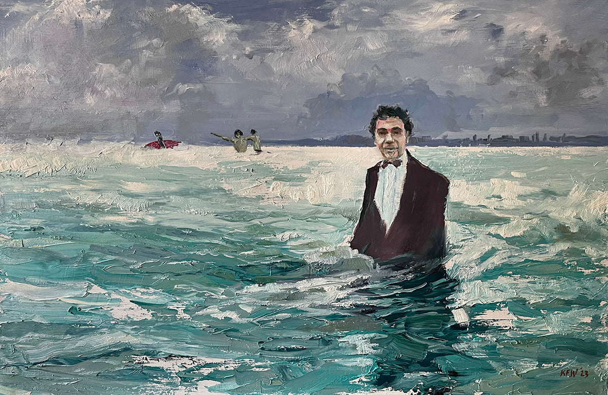 All at sea - Oil on board – Kevin Williams Art