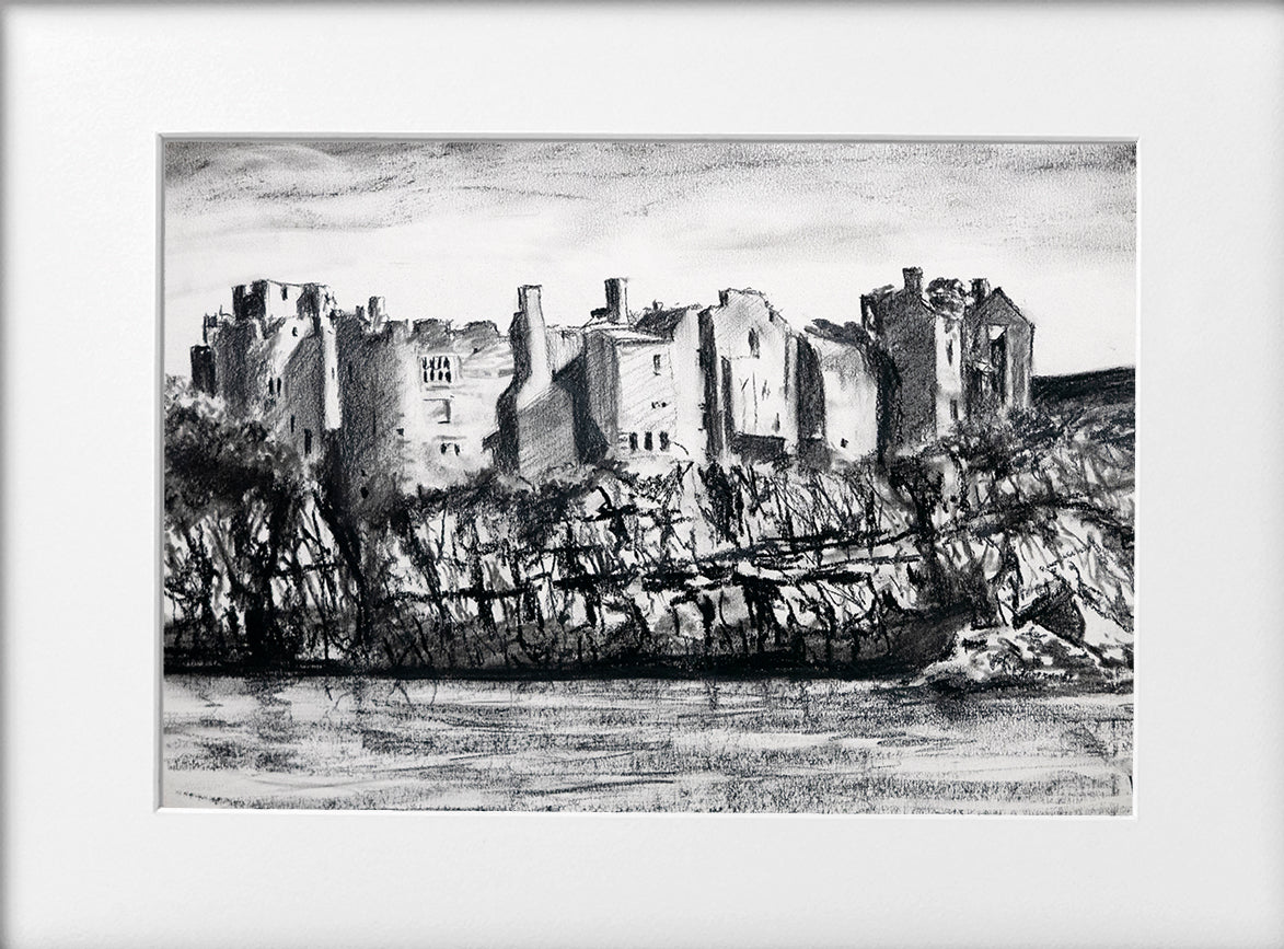 Mounted Print - (Unframed) - Chepstow Castle – Kevin Williams Art